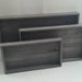 Antique Gray Stained Trays Set of 3 - Etsy