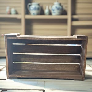 Handmade Wooden DVD Storage Crate - Etsy