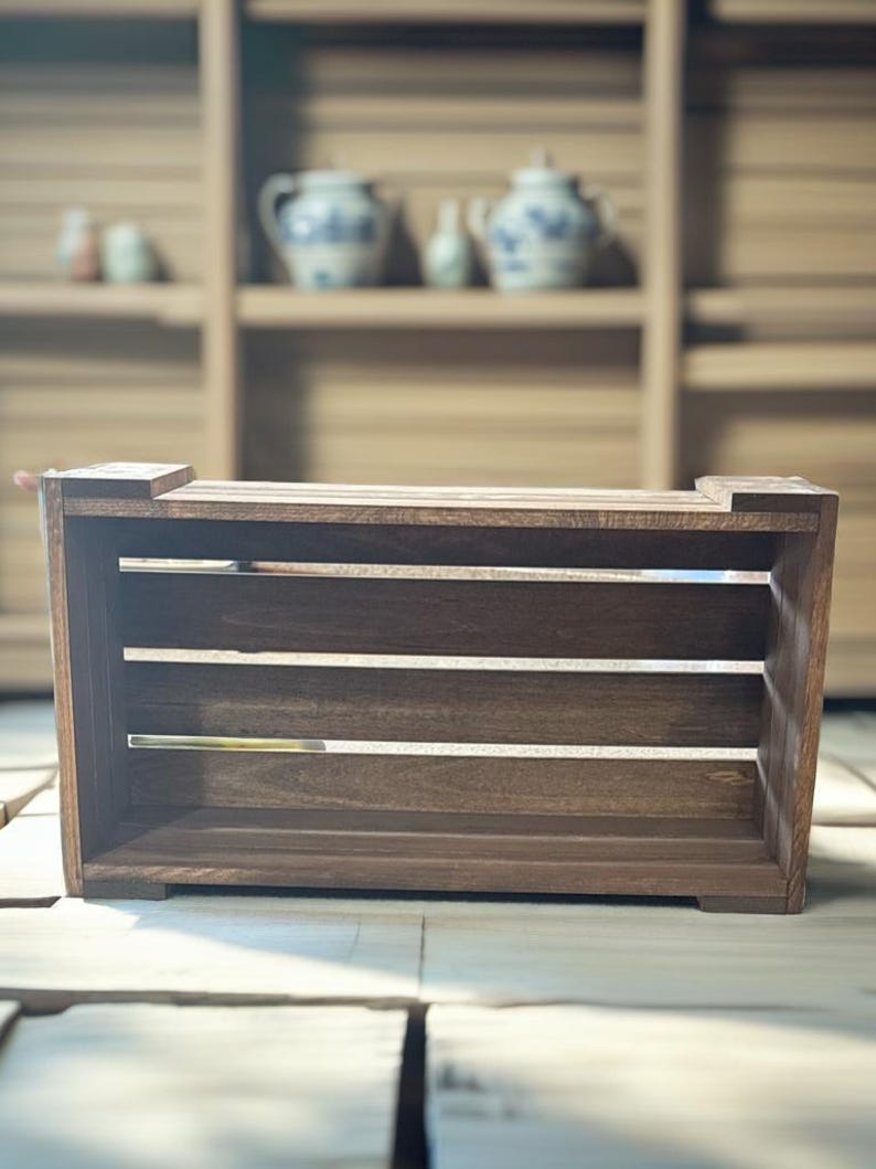 Handmade Wooden DVD Storage Crate - Etsy