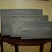 Antique Gray Stained Trays Set of 3 - Etsy