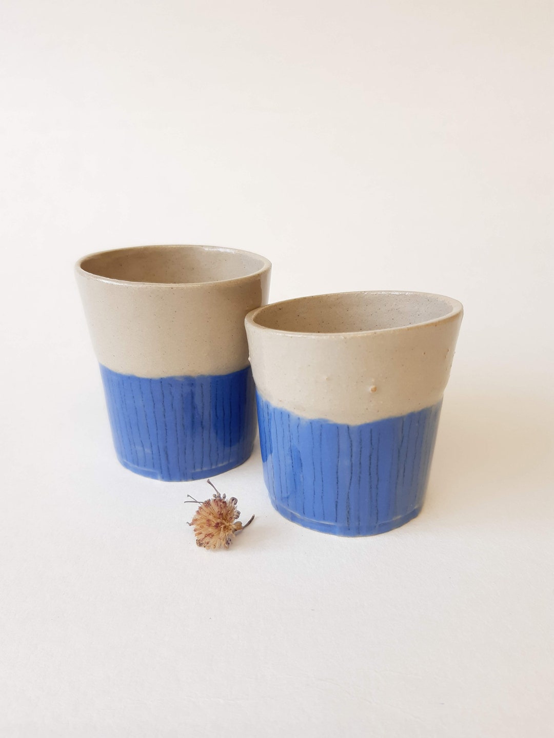 Espresso Set of 2, Coffee Glasses, Modern Pottery Gift, X, Contemporary ...