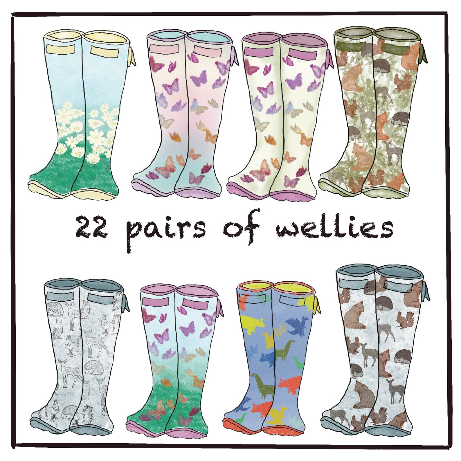 Digital Download, PNG Wellies, Wellies, Family Tree, Tree, Family ...