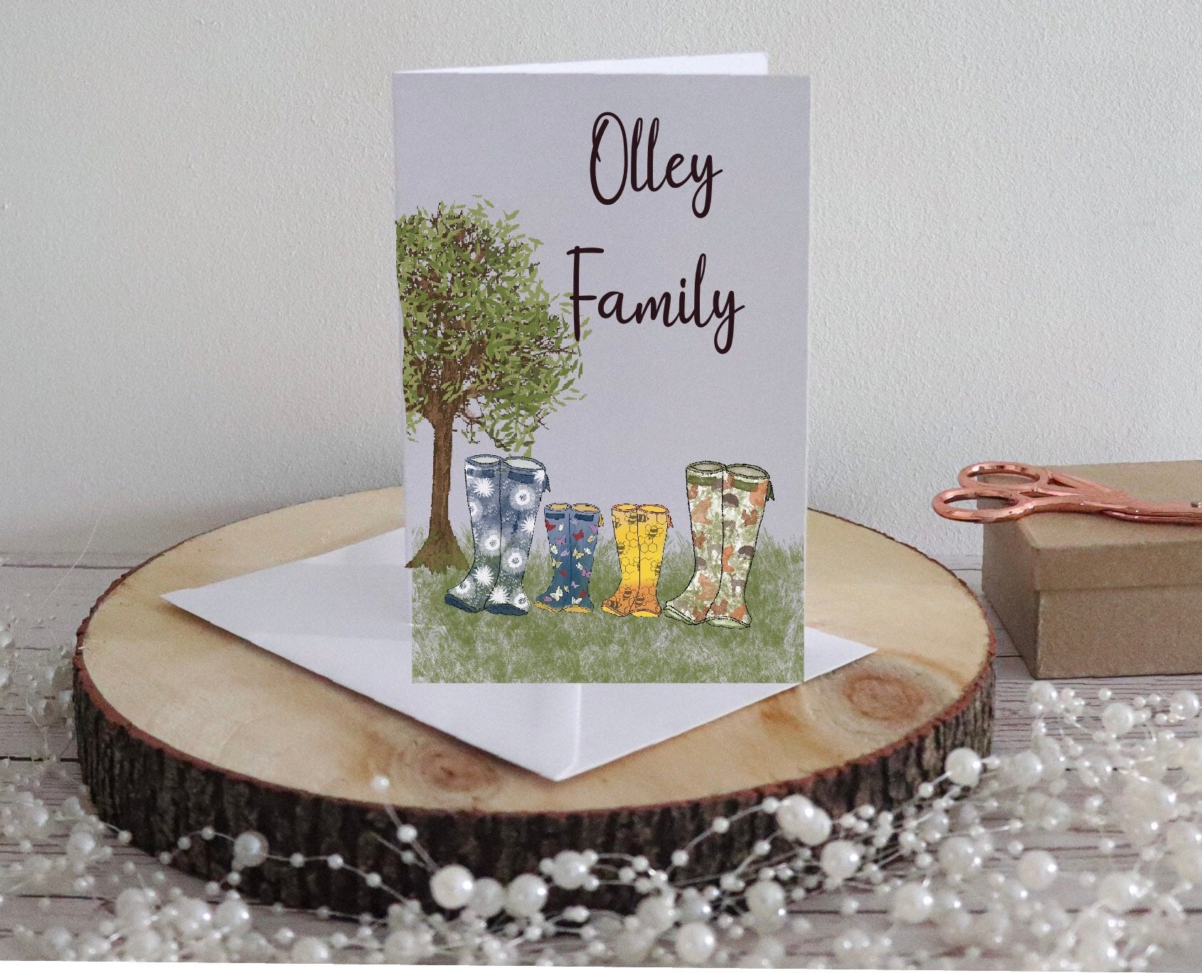 Digital Download, PNG Wellies, Wellies, Family Tree, Tree, Family ...