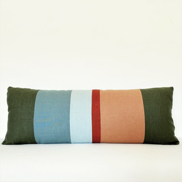 Color Block Pillow - Etsy