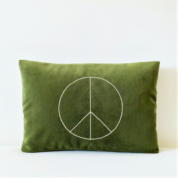 Peace Sign Throw Pillow - Etsy