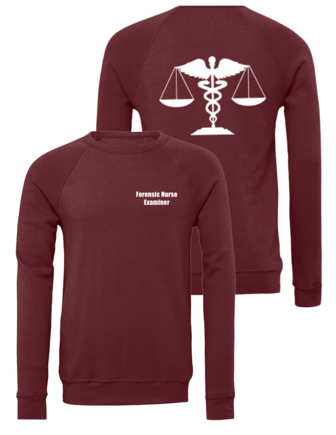 Forensic Nurse Crewneck Sweatshirt, Soft Crewneck, Scales of Justice ...