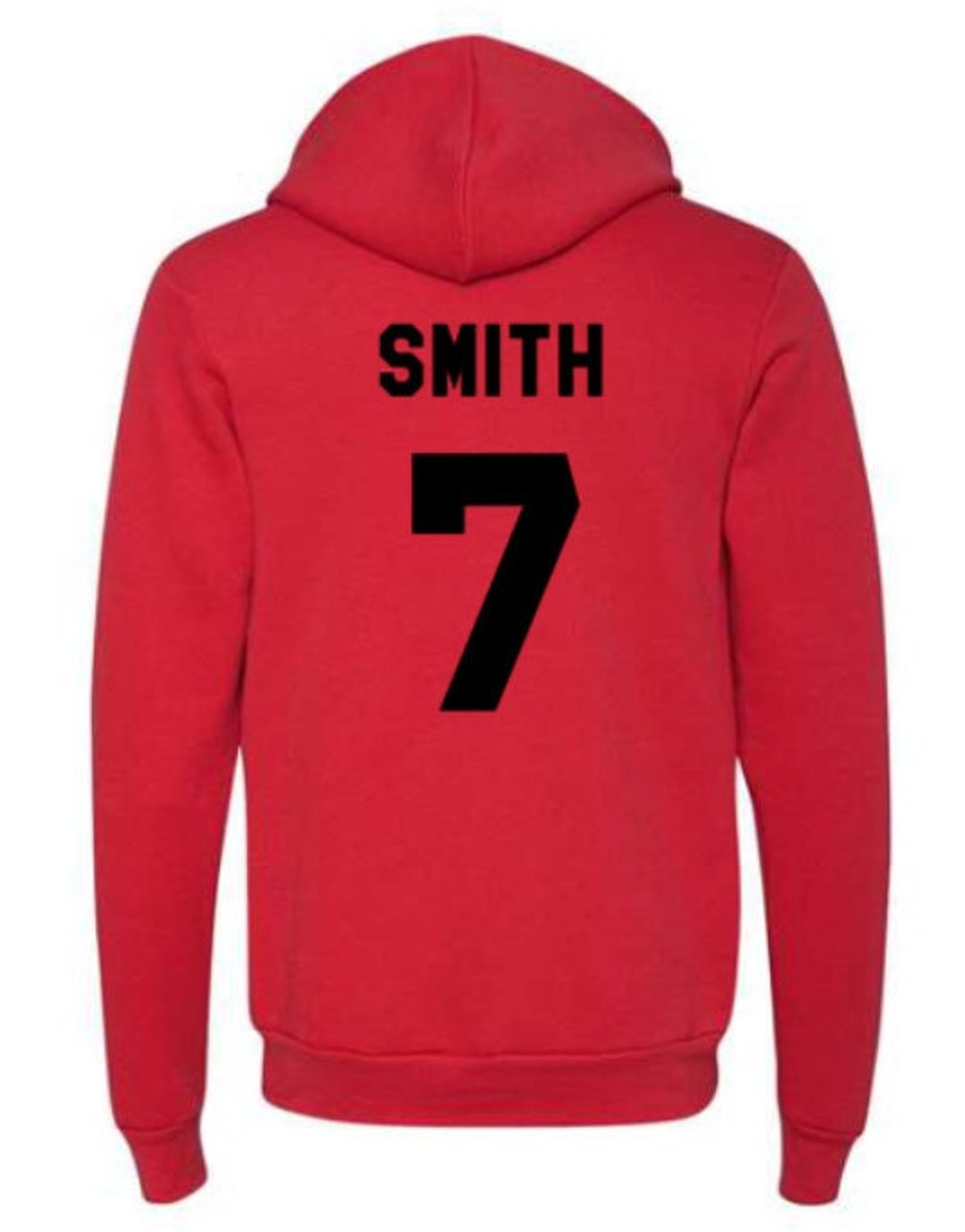 Add On--add Last Name and Number to Back of Hoodie - Etsy Add On--add Last Name and Number to Back of Hoodie - Etsy