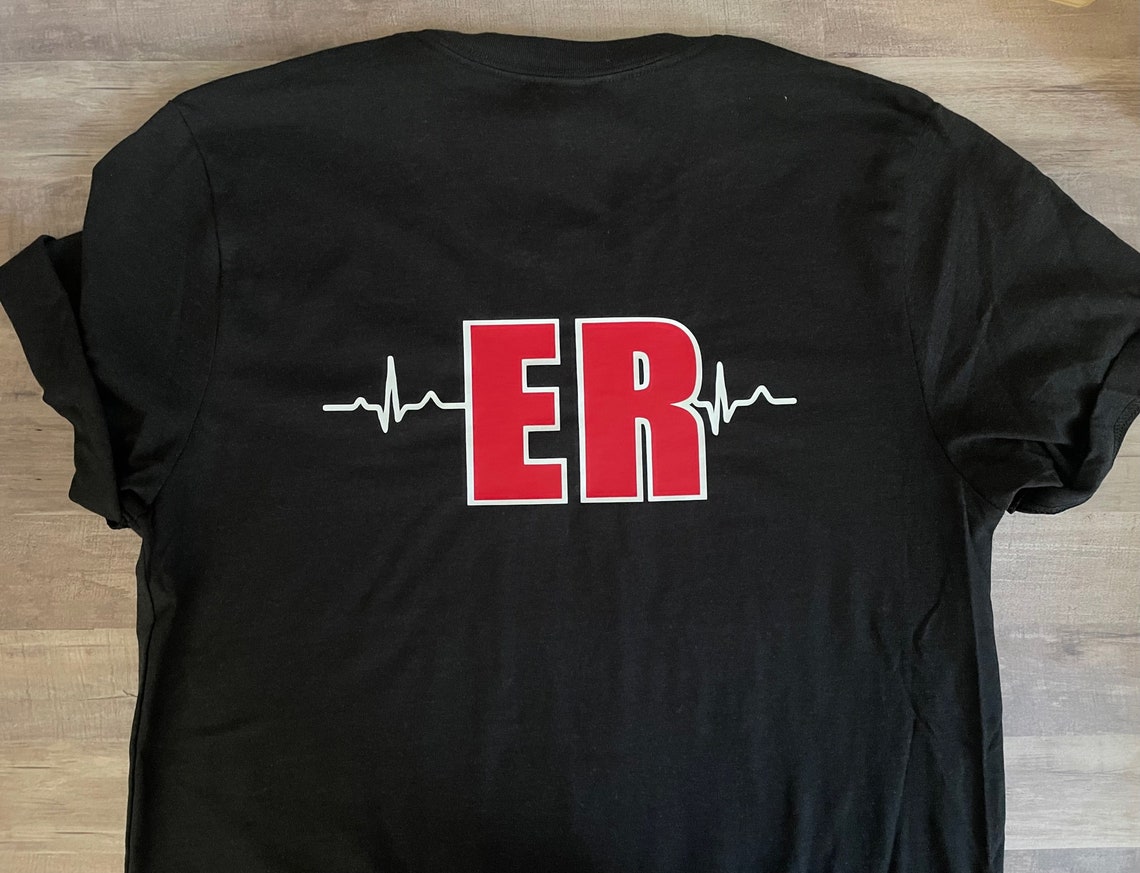 Emergency Department T-shirt, ER Medical Cross Design - Etsy