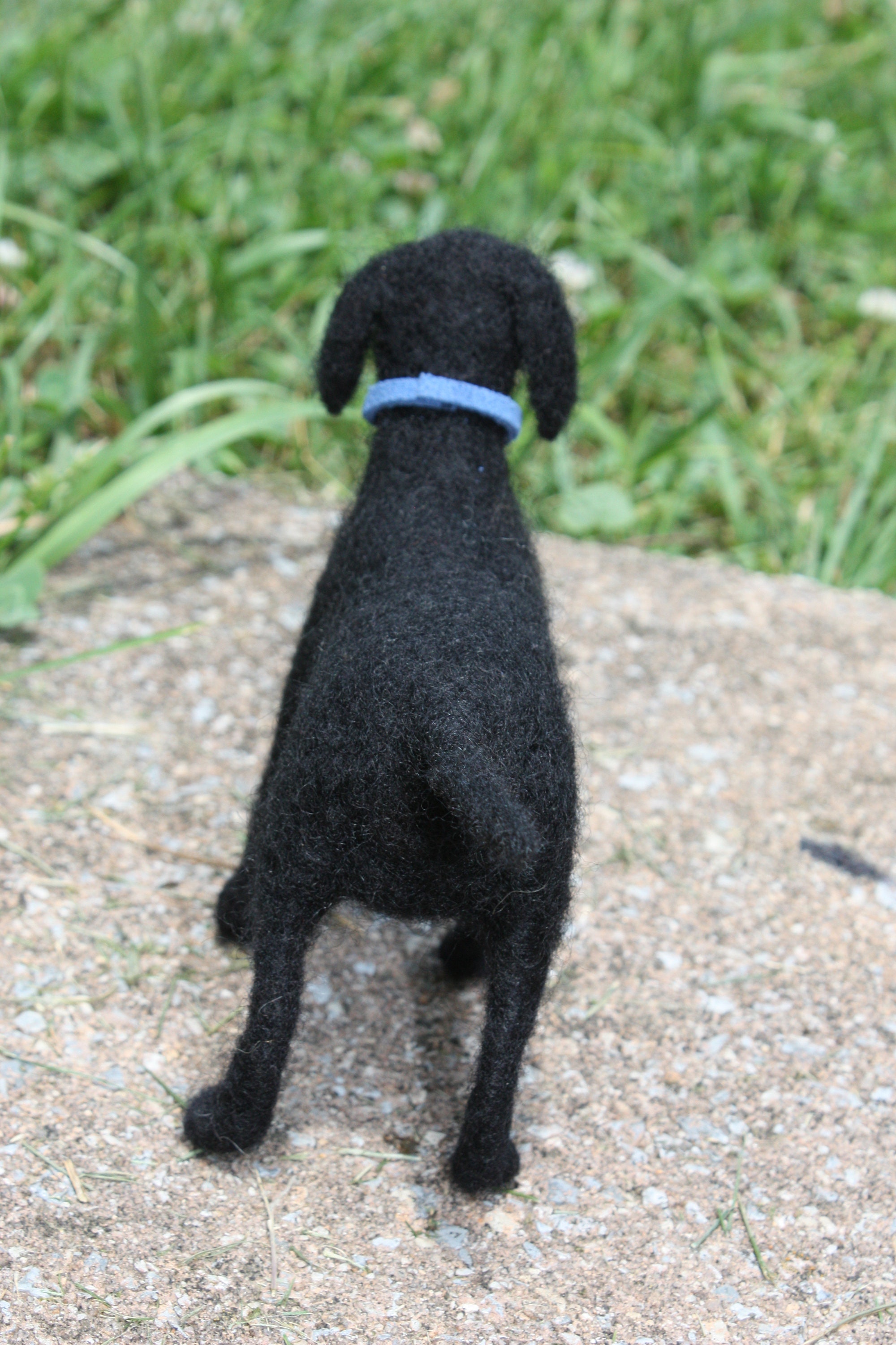 Needle Felted Black Labrador Retriever - Etsy