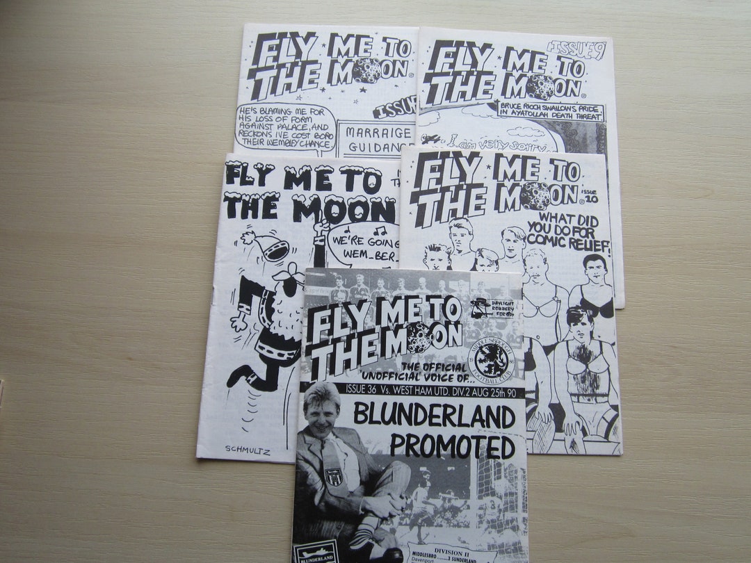 1990s FIVE Middlesbrough Football Fanzines, Handbook, Yearbook, Annual ...