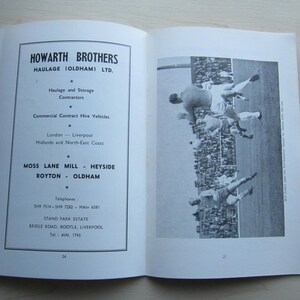 1968-69 Oldham Athletic Football Supporters Club Handbook, Yearbook ...