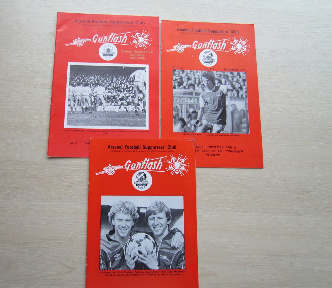 1980s THREE Arsenal Football Club Fanzines, Brochures, Magazines ...
