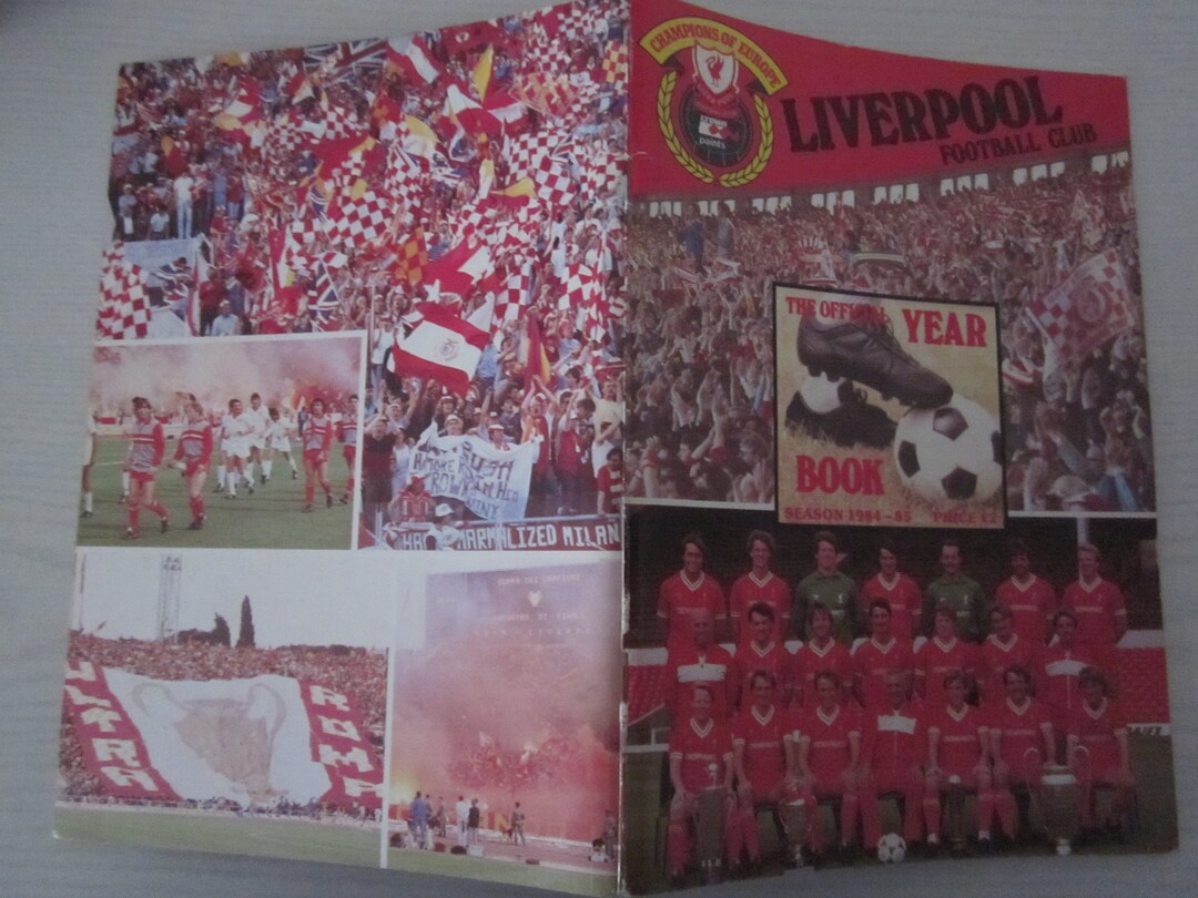 1984-85 Original Liverpool Football Club Yearbook, Handbook ...