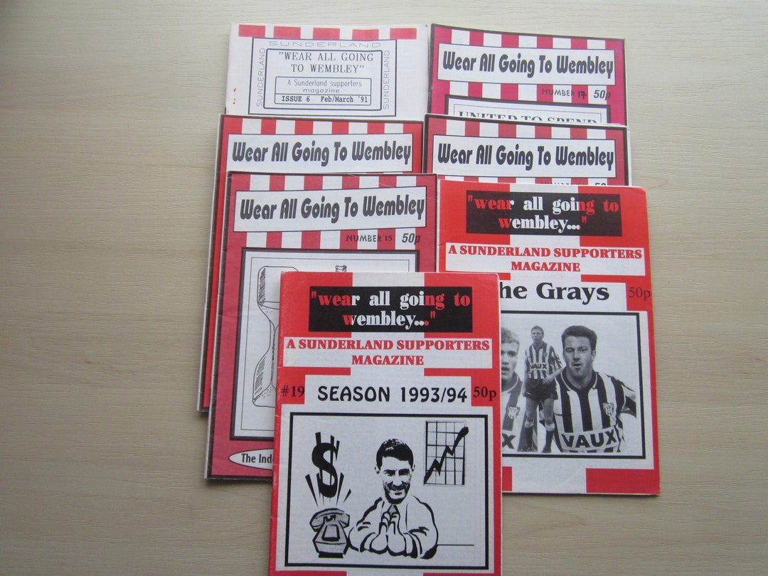 1990s SEVEN Sunderland Football Fanzines, Magazines, Memorabilia. Ideal ...