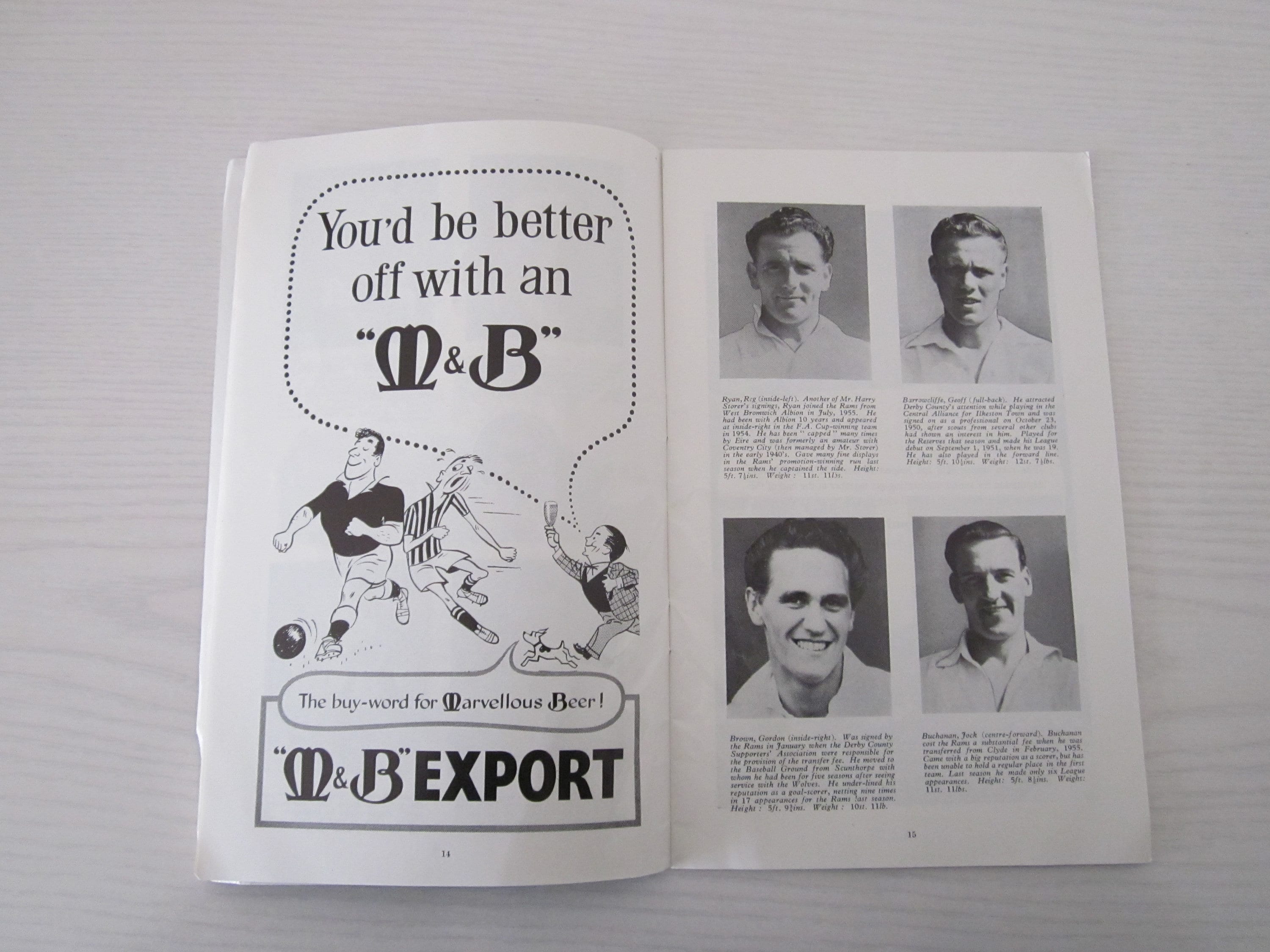 1957-58 Derby County Football Supporters' Club Handbook - Etsy UK