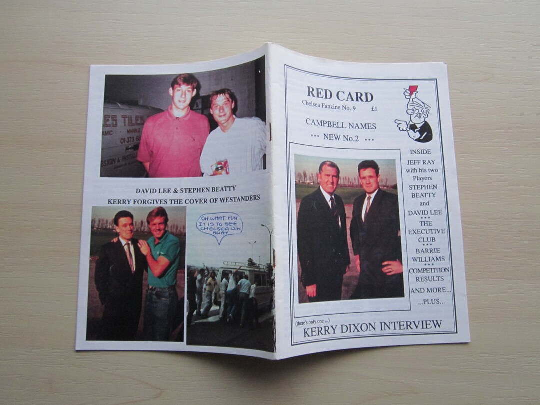 1980s Chelsea, FOUR "the Red Card" Chelsea Football Club Fanzines ...