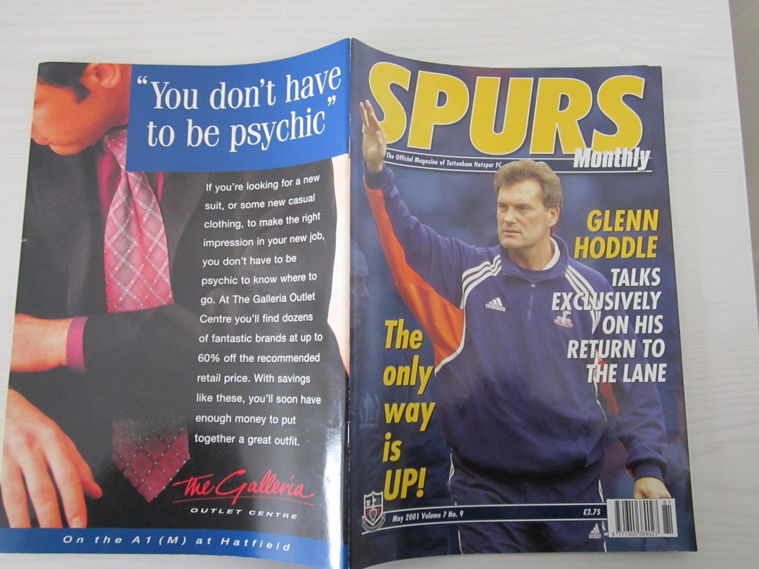 2001 FOUR Tottenham Hotspur Football Club Monthly Magazines. Ideal ...