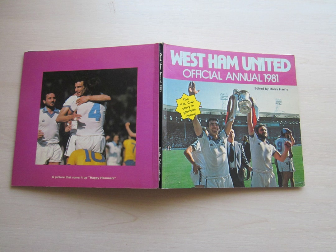 1981 West Ham United Football Club Handbook, Yearbook, Annual. Ideal Christmas Gift, Fathers Day ...