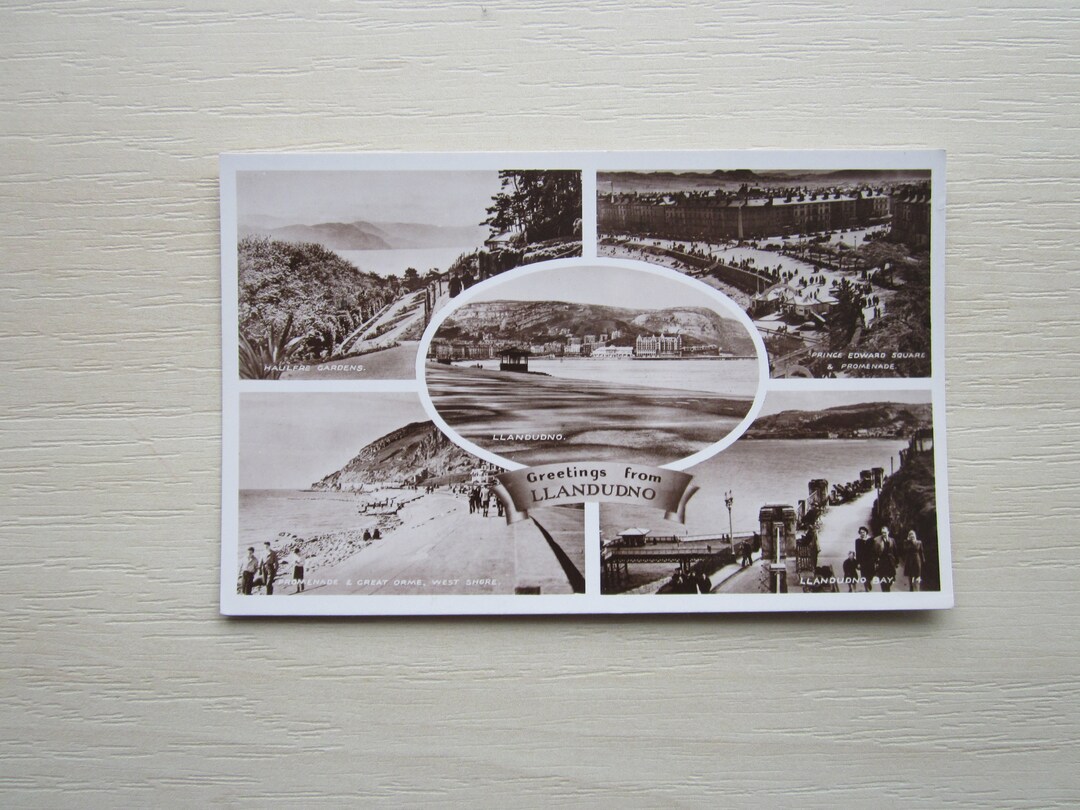 Postcard, Greetings From Llandudno, Wales, UK. Genuine, Original. REAL ...