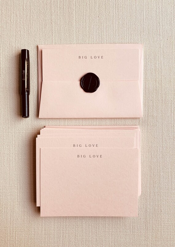Big Love Notecard Set - Etsy UK