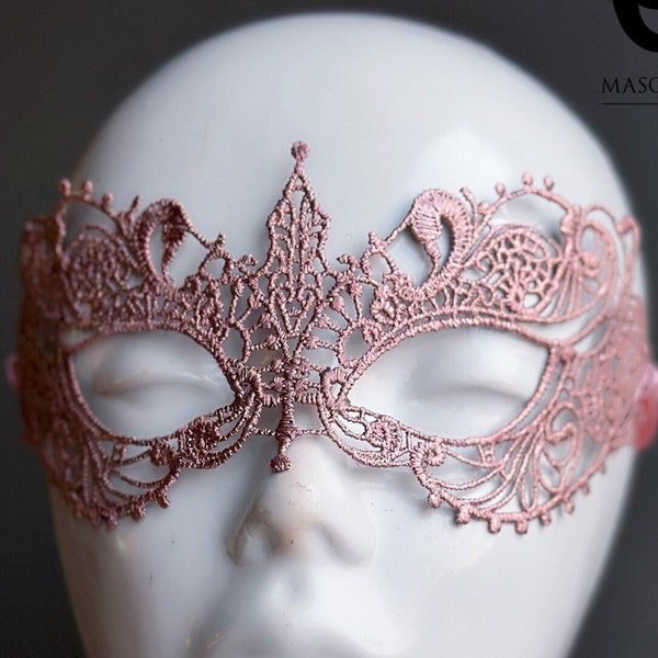 Lace Masquerade Gold Mask - Etsy