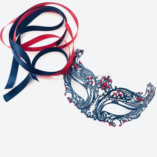 Red White Blue Mask - Etsy
