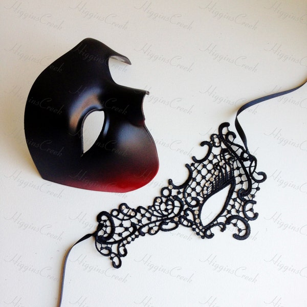 Couples Phantom of the Opera Mask - Etsy