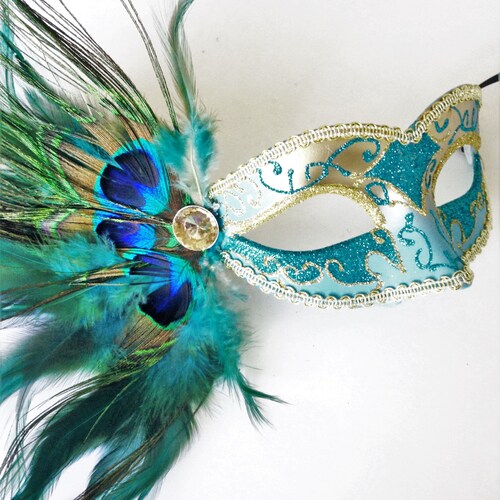 Gold Turquoise Venetian Masquerade Ball Masks Women Mask - Etsy