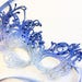 Blue Masquerade Mask With Blue Sapphire Rhinestones, Blue Lace Mask for ...