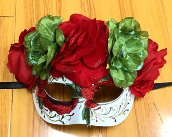 Half Sugar Skull Mask - Etsy