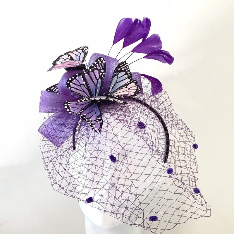 Purple Headpiece - Etsy