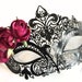 Masquerade Mask Woman L Flower Masquerade Mask L Mask With Roses - Etsy