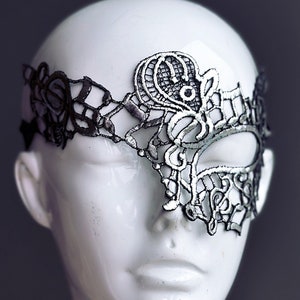Music Notes Masquerade Mask Silver Venetian Mask, Treble Clef Note Mask ...