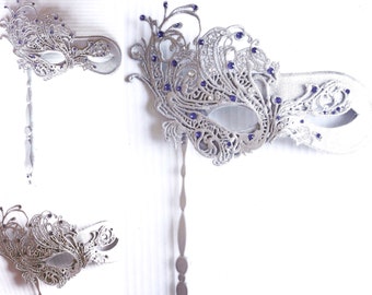 Masquerade Hand Held Mask - Etsy