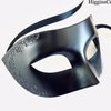 Red and Black Two Tone Full Face Mens Masquerade Mask Halloween Mask ...