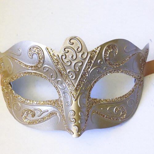 Champagne Mens Masquerade Mask Champagne Venetian Masks Mens - Etsy