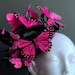 Pink Butterfly Fascinator Pink Party Hat Butterfly Headpiece, Pink ...