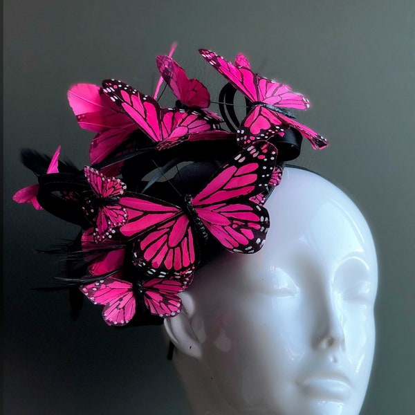 Pink Fascinator - Etsy