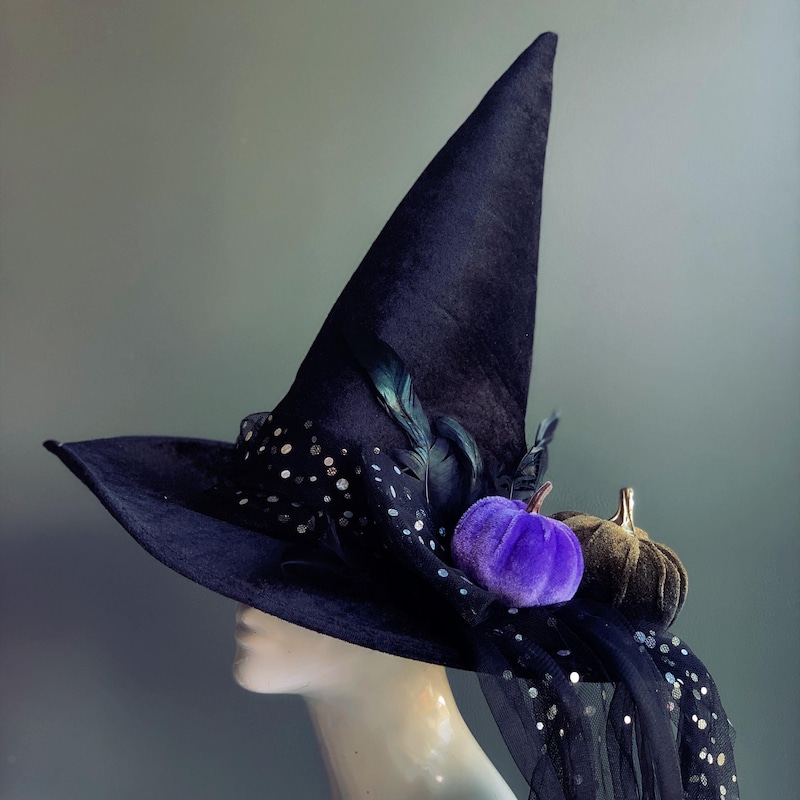 Curly Witch Hat - Etsy