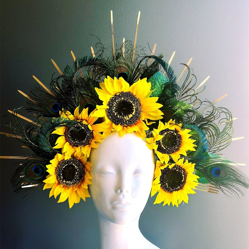 Sunflower Crown - Etsy