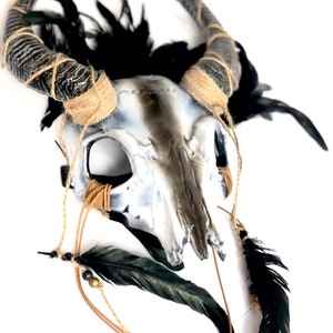 Pagan Skull Witch Skull Headdress Samhain Witch Headdress, Gaelic ...