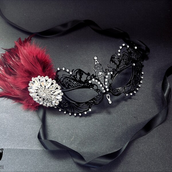 Burgundy Mask - Etsy