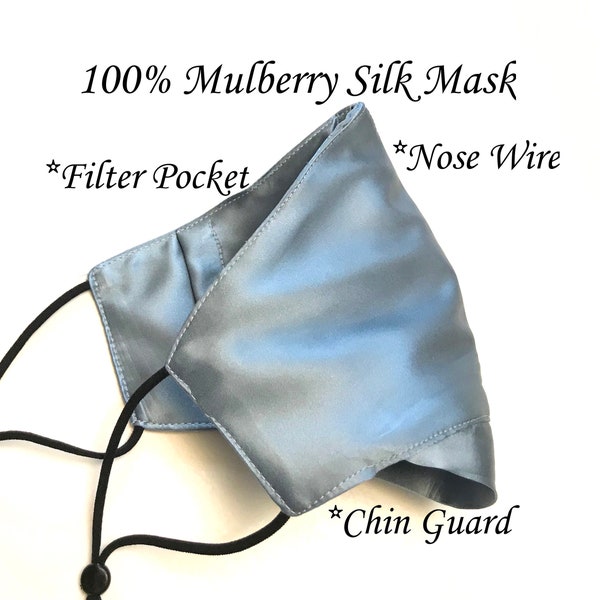 Face Mask With Filter Pocket - Etsy