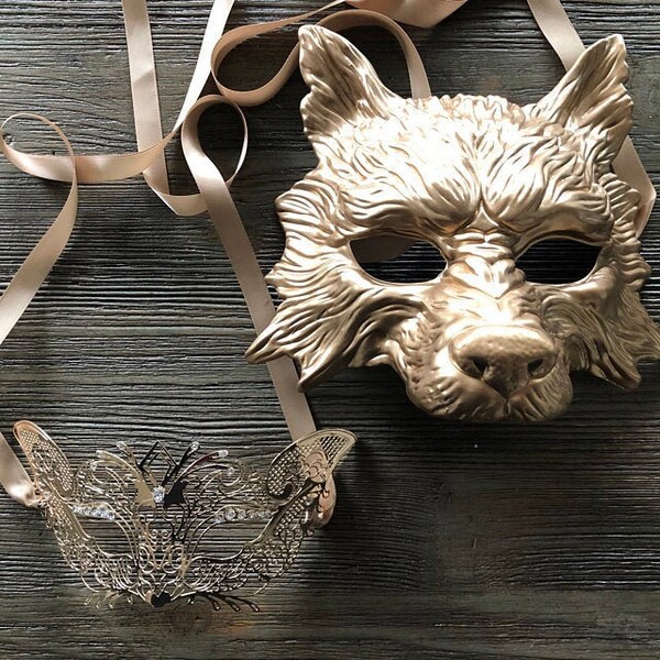 Venetian Wolf Masks - Etsy