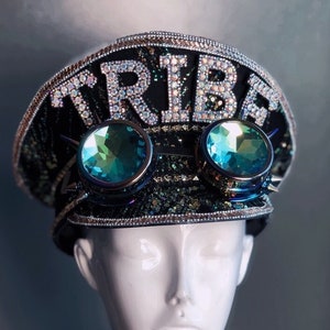 PRIDE Captain Hat Pride Rave Hats Captain Hats, Head Wear for Rave ...