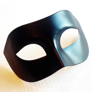 Mens Masquerade Mask Black Masquerade Eye Mask DIY - Etsy