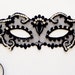 Enigmatic Mouth Only Mask Half Face Phantom Masquerade Mask Abstract ...