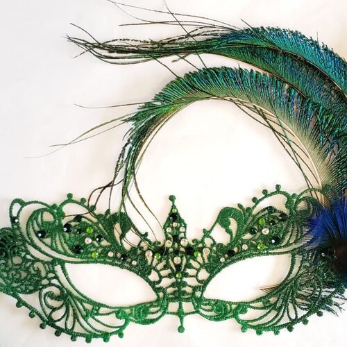 Emerald Green Masquerade Mask Women Masquerade Ball Masks - Etsy