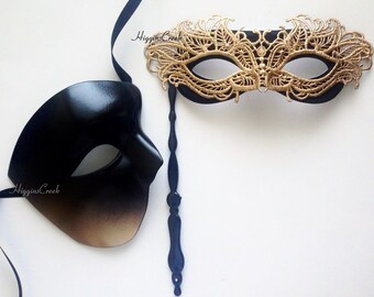 Simple Black Mask - Etsy