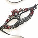 Red Ruby Jeweled Masquerade Mask Red Dress matching | Etsy
